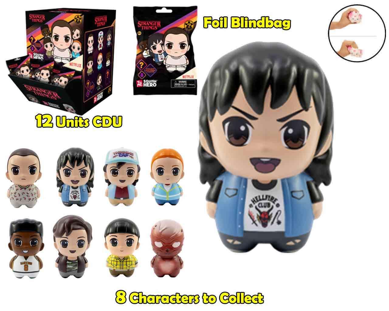 Stranger Things - Foam Squishy - Blind Bags - 12 Enheter – Robotto