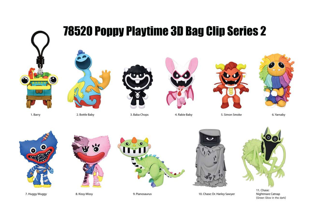 Poppy Playtime serie 2 påse klipp blind box display – Robotto
