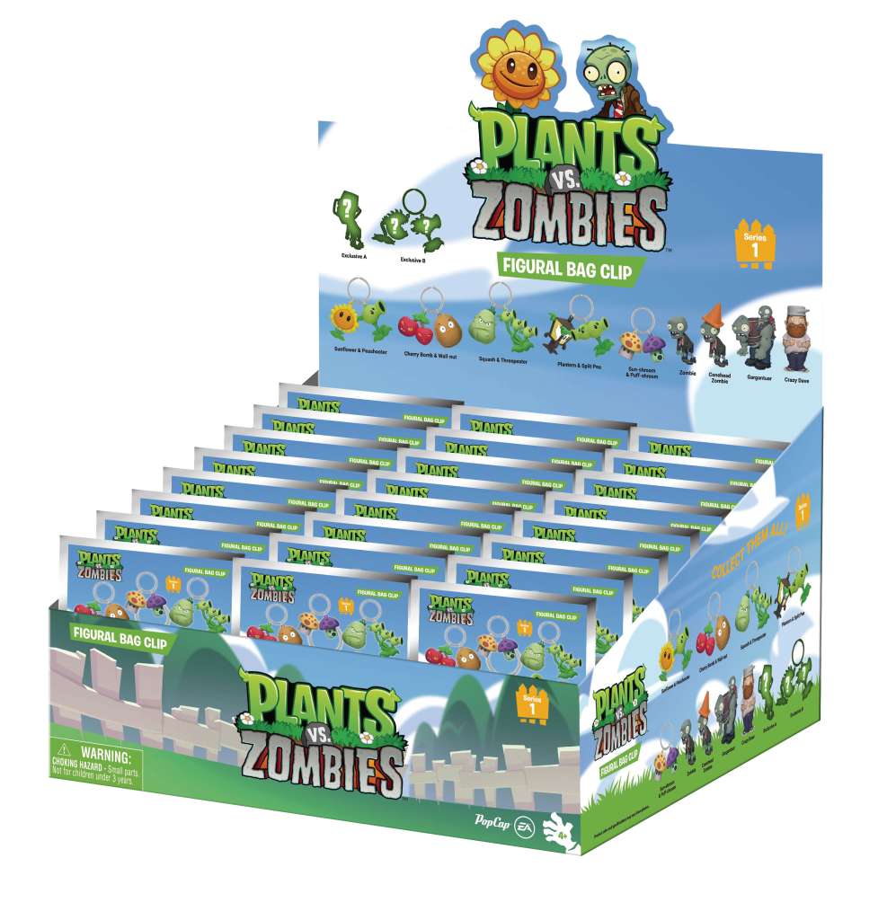 Plants vs zombies påseklämma blind box display (24) – Robotto
